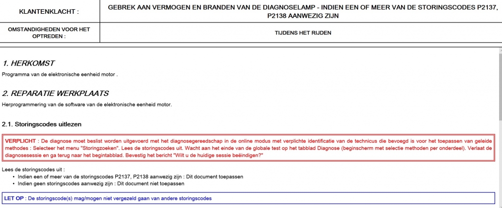 Citroën DS3: P2137 | Problemcar.nl