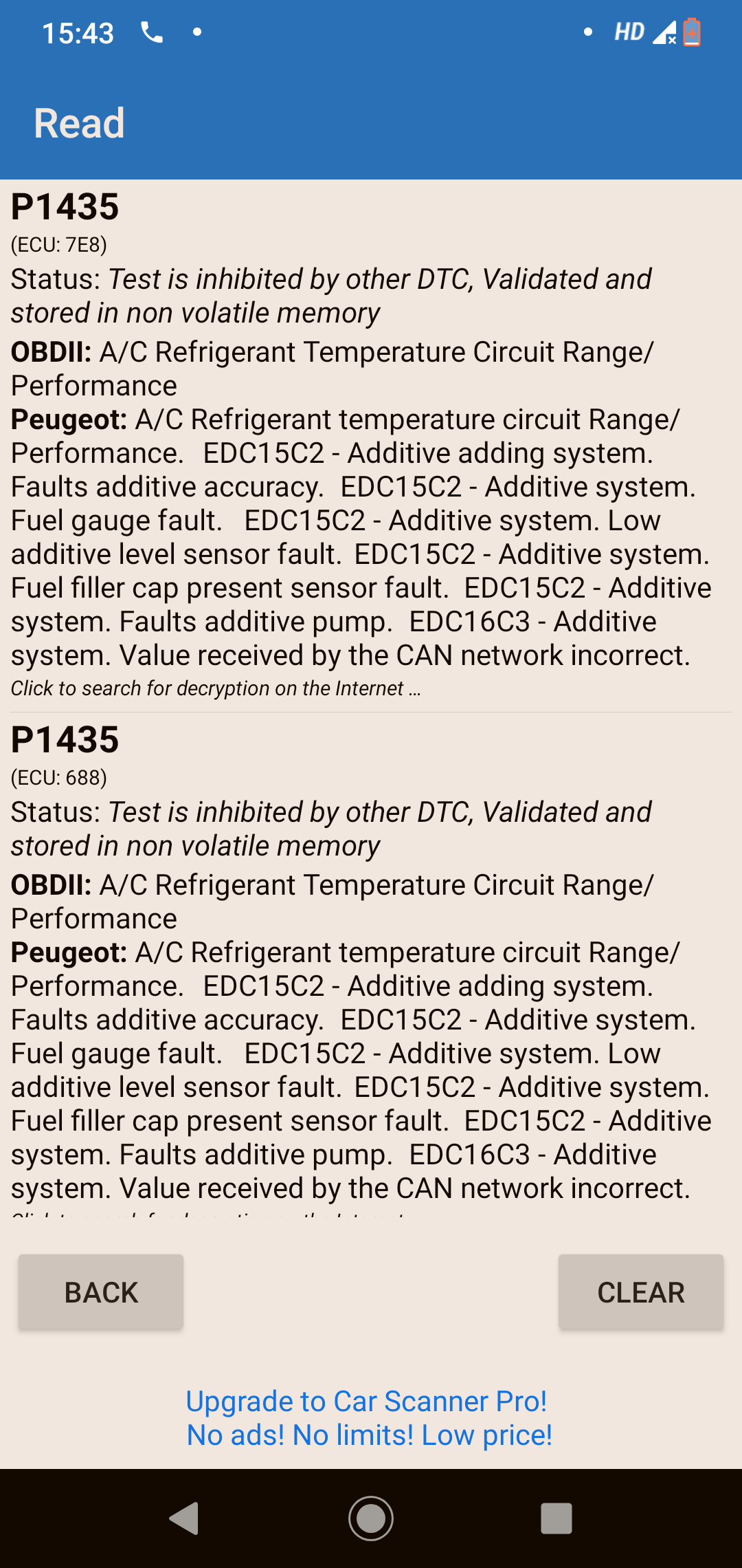 Peugeot 3008 2012: Foutcode P1435 | Problemcar.nl